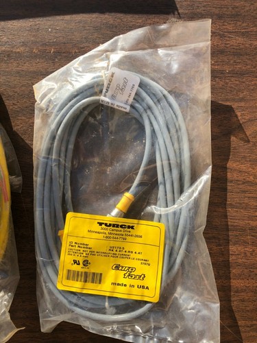 New Turck 4.4-4-RS 4.4T M12 Eurofast Connector 4 Wire Straight Male to ...