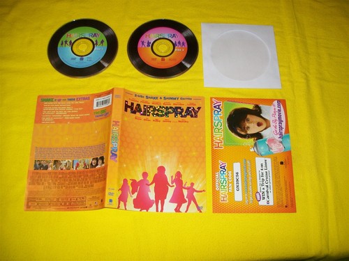 HAIRSPRAY DVD AND BACKER ONLY NO CASE WITH INSERT 2 DISC SHAKE & SHIMMY ...