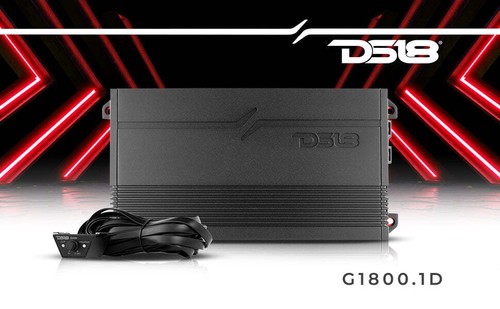 DS18 G1800.1D 1800 Watt Class D 1 Channel Monoblock Car Audio Compact ...