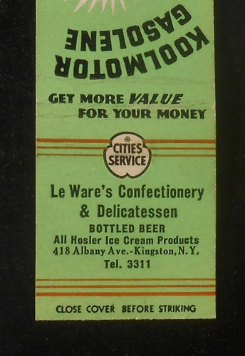1940s Cities Service Gas Le Ware's Delicatessen Hosler Ice Cream ...
