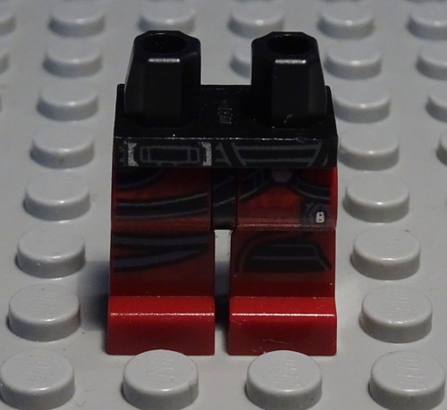 Lego Figure Accessories Legs Pants Black Dark Red With Decor Star Wars ...