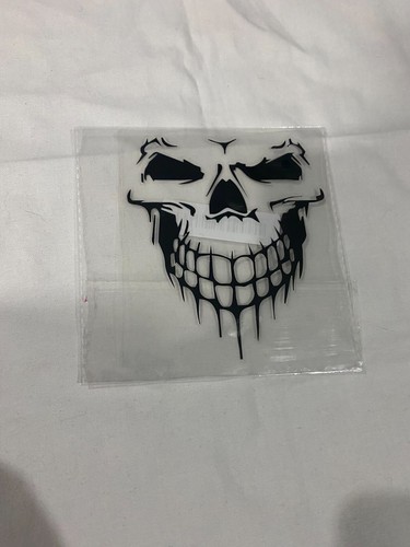 1pc Reflective Car Decal Sticker Decoration Skull Black size 5x4 inches ...
