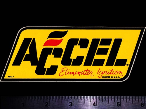 ACCEL Eliminator Ignition - Original Vintage 1960’s 70’s Racing Decal ...