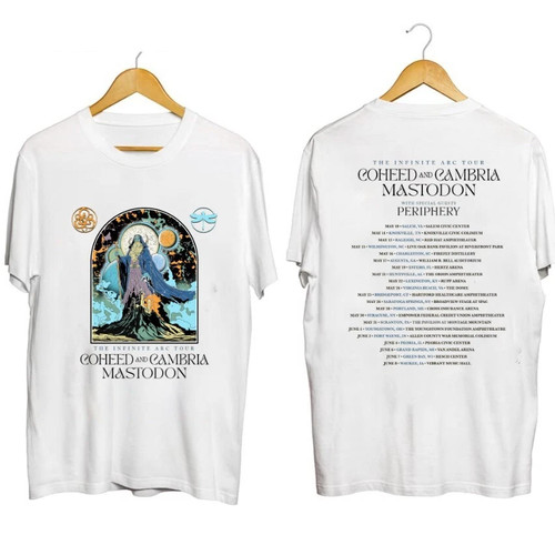 Coheed and Cambria Infinite Arc Tour Shirt Size S-5XL Fans Gift | eBay