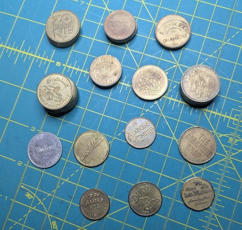 Lot of 43 Assorted Arcade Game Tokens | eBay