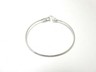 925 Sterling silver adjustable slide clasp & box chain bracelet base ...