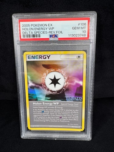 POP 9! Pokemon Holon Energy WP 2005 EX Delta Species #106 Reverse Foil ...