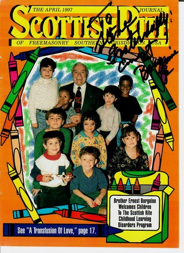 "McHale's Navy” Ernest Borgnine Signed Scottish Rite Journal Cover ...