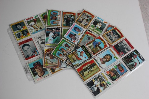 36 Vintage 1970s baseball Card Lot HOFs Rookies Mays Aaron Ruth Ryan ...