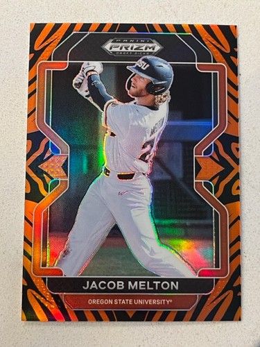 JACOB MELTON Astros 2022 Panini Prizm Draft Picks TIGER STRIPE PRIZM ...