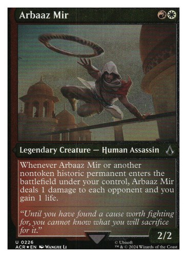 Arbaaz Mir (etched foil) Assassin's Creed MTG - NM+ Mythic Relics | eBay