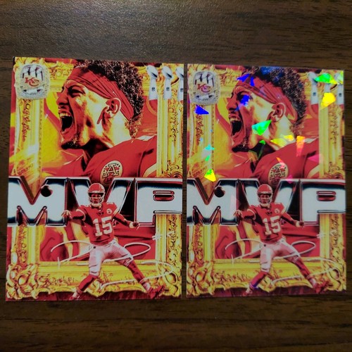 2 Patrick Mahomes CHIEFS 3X Super Bowl MVP Base & Cracked Ice Prism ...