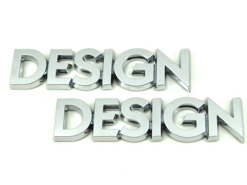 2 x Genuine New VAUXHALL DESIGN BADGE Opel For Corsa D Astra H Zafira B ...