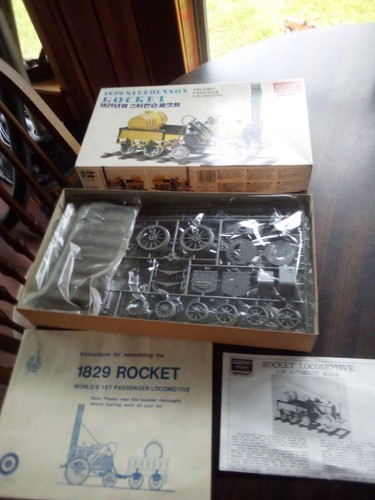 VTG Academy Minicraft 1829 Stephenson Rocket 1:26 Model Kit - New Open ...