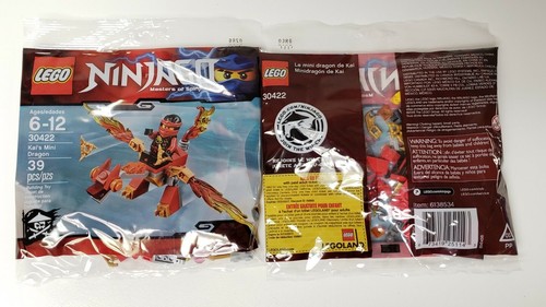 Lego 30422 NINJAGO Kai's Mini Dragon 39 Piece Set-New in Sealed Poly ...