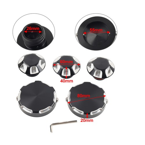 5Pcs Axle Caps and Wheel Bearing Caps For Can-Am Spyders GS RS RT ST F3 ...