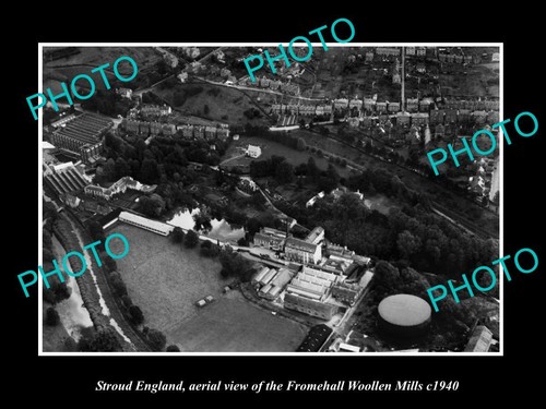 OLD 8x6 HISTORIC PHOTO OF STROUD ENGLAND THE FROMEHALL WOOL MILL c1940 ...