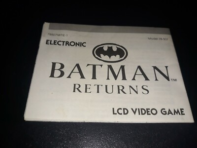 Batman Returns Tiger (1992) Retro Handheld Games