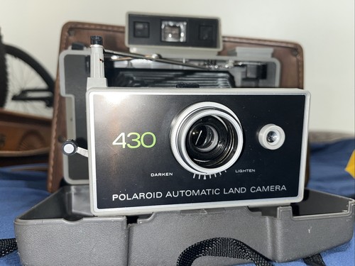 Polaroid Automatic Instant Film 450 Land Camera w/ Hard Case, Strap ...