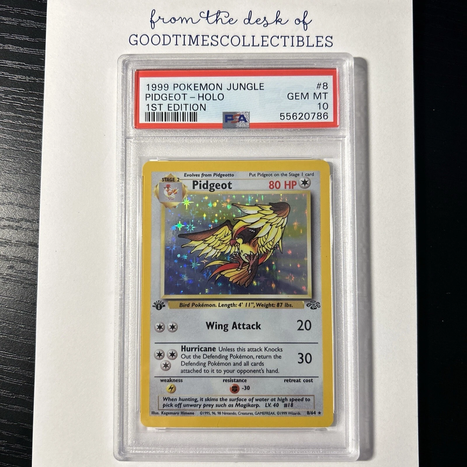 Pidgeot 1999 Jungle #08/64 1st Edition Holo Price Guide - Sports Card ...