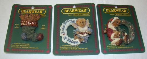 Lot of 3 Different Vintage Boyds Bears & Friends Bear wear Pins, NICE ...
