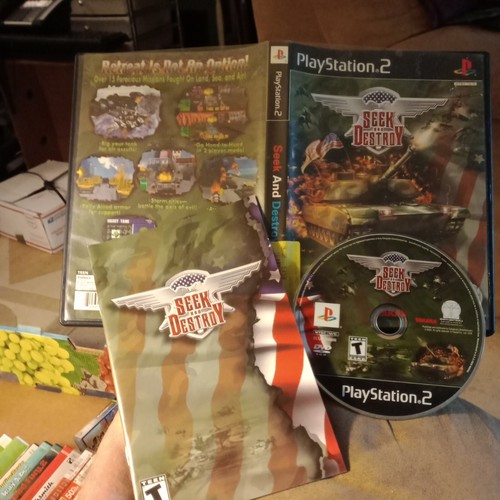 Seek and Destroy Sony PlayStation 2 CIB PS2 Game Tanks complete ...