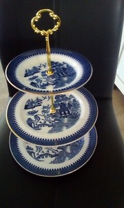 willow pattern cake stand products for sale | eBay