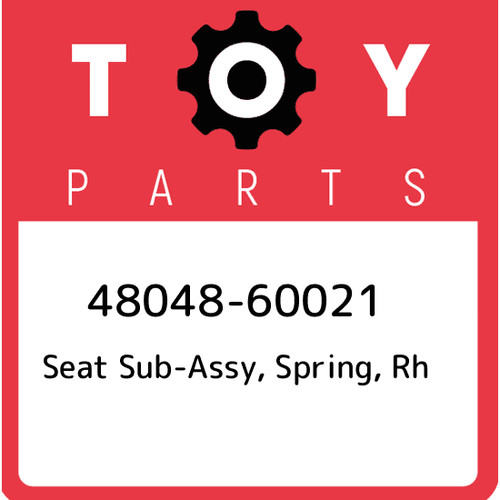 48048-60021 Toyota Seat sub-assy, spring, rh 4804860021, New Genuine ...