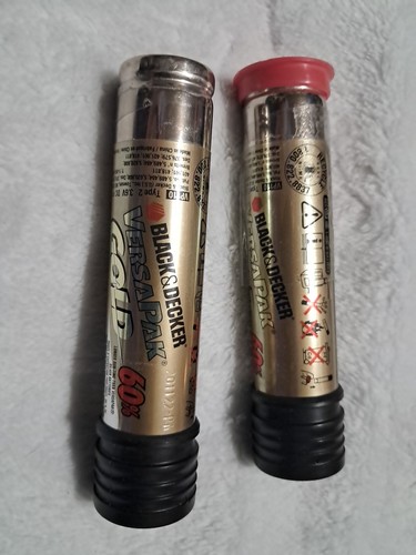 Set Of 2 Black & Decker VP110 GOLD VersaPak Batteries Untested | eBay