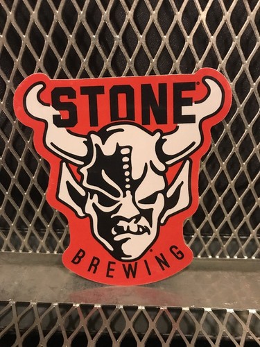STONE BREWING ~ California ~ GARGOYLE Logo ~ 4" X 4" Craft Beer Sticker ...