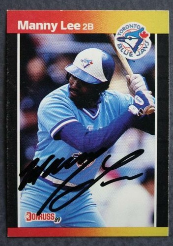 Toronto Blue Jays Star Manny Lee signed autographed 1989 Donruss ...