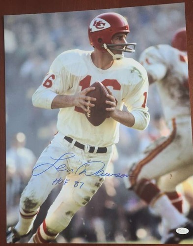 Len Dawson JSA Coa Autograph 16x20 Photo HOF 87 Signed Chiefs | eBay