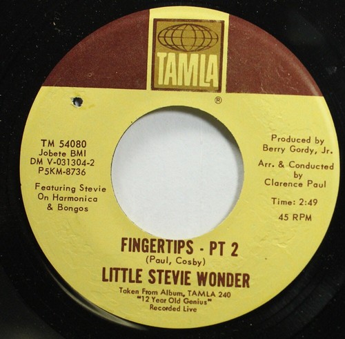 Soul 45 Little Stevie Wonder - Fingertips - Pt 2 / Fingertips - Pt 1 On ...