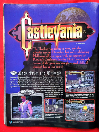 1998 CASTLEVANIA Nintendo 64 N64 Video Game = Official Promo Art PRINT ...