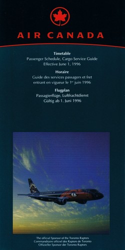 Air Canada Timetable June 1, 1996 = | eBay