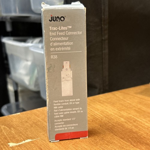 Juno Lighting R38WH LED Live End Feed Connector, White Track Lights ...