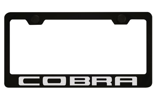 Black License Plate Frame for Cobra | eBay