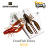 CrawFish Tubes Fishing Craw Lure Bait Mold Soft Plastic 38-88 mm | eBay