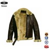 B3 RAF Brown Mens Bomber Flying Aviator Fur Irvin Real Shearling ...