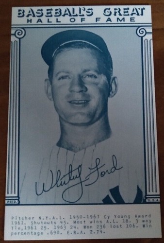 Whitey Ford - N.Y. Yankees - 1977 - Baseball's Great - HOF - GREEN ...