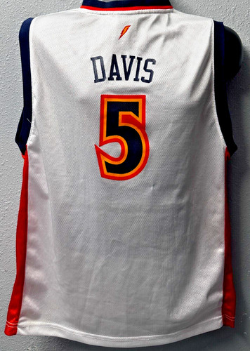 NBA Golden State Warriors #5 Baron Davis Jersey Youth Sz: (18-20) White ...