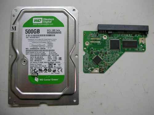 Electronics PCB WD Caviar Green 500GB WD5000AAVS-00N7B0 2061-701640-300 ...