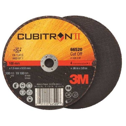 3m Cubitron Abrasive Cut-Off Wheel,3/8"Connect. 66520 3m Cubitron 66520 ...