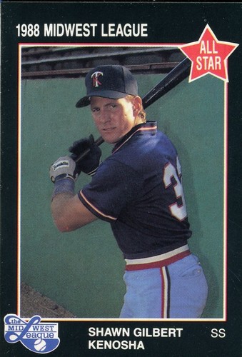 1988 Grand Slam Card Kenosha Twins SHAWN GILBERT RC TWINS REDS DODGERS ...