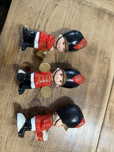 Vintage RB Japan Christmas Soldiers Playing Inst Symbol Drum Saxs Set ...