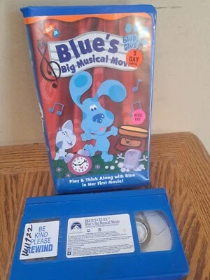 Blues Clues Blue's Big Musical Movie VHS | Grelly USA