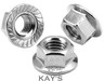 STAINLESS STEEL UNF & UNC IMPERIAL SERRATED FLANGE NUTS TO FIT BOLTS ...