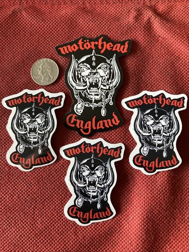 Motorhead Stickers (4) Rock Decals Skateboard Metallica Black Sabbath ...