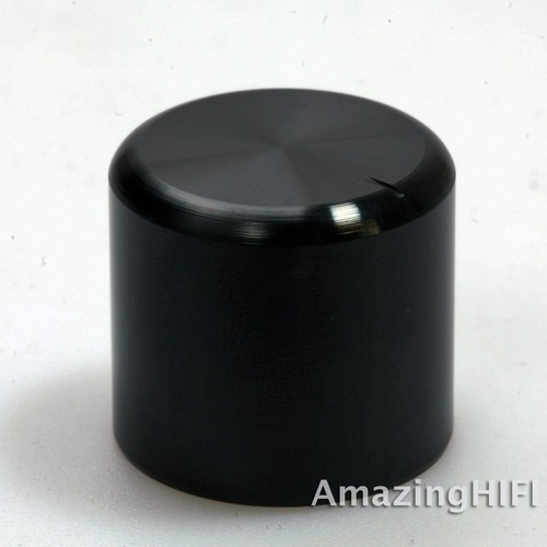 1PC Solid Aluminum Black Knob Φ24x22mm potentiometer Alps for Amplifier ...