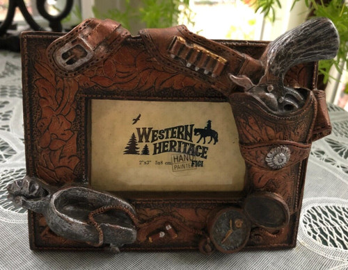 FIGI PICTURE FRAME - WESTERN HERITAGE - HOLDS A 2" X 3" PHOTOS | eBay